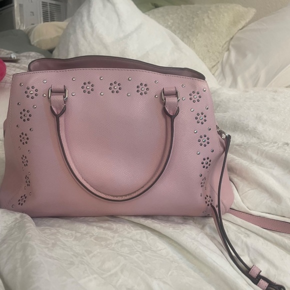 Coach | Bags | Coach Border Stud Small Margot Carryall Petal Purse ...